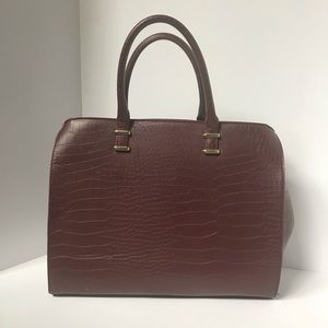 H&M Bags | Brown Leather H And M Tote | Poshmark